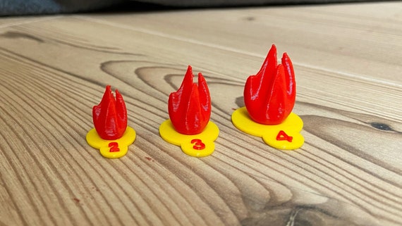 Living Forest Deluxe Flame Token Flame Marker Board Game - Etsy