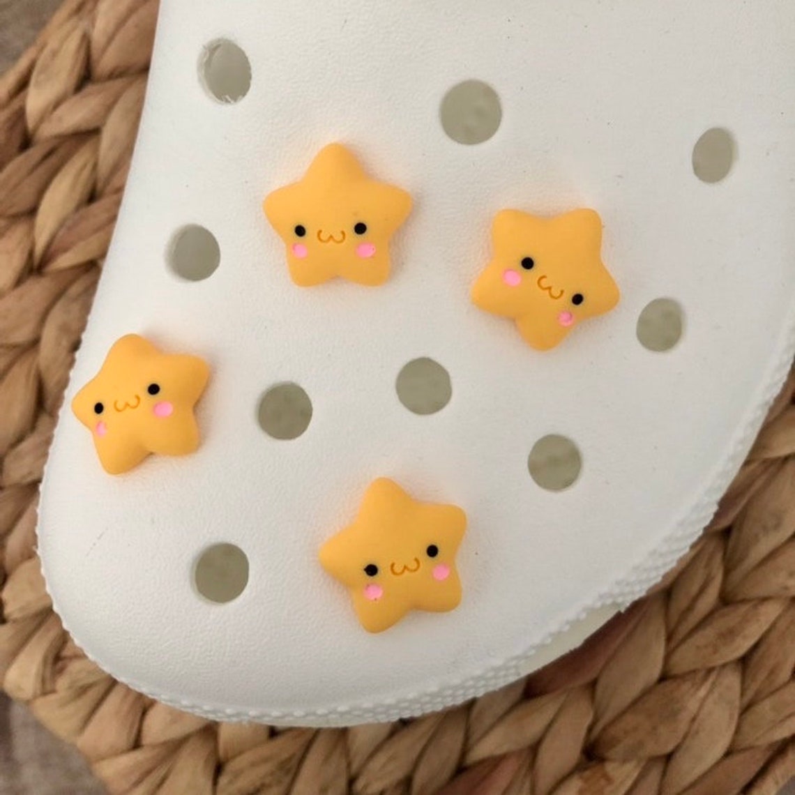 Happy Star Croc Charms - Etsy