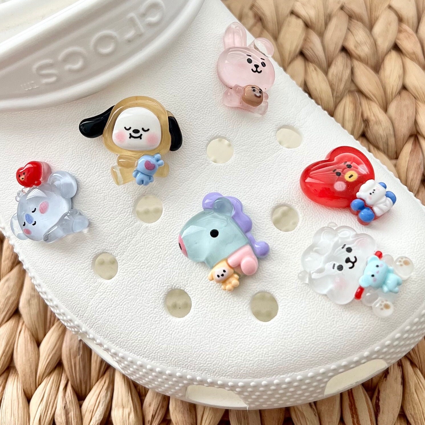 Shiny BTS BT21 Character Couples Croc Charms - Etsy UK