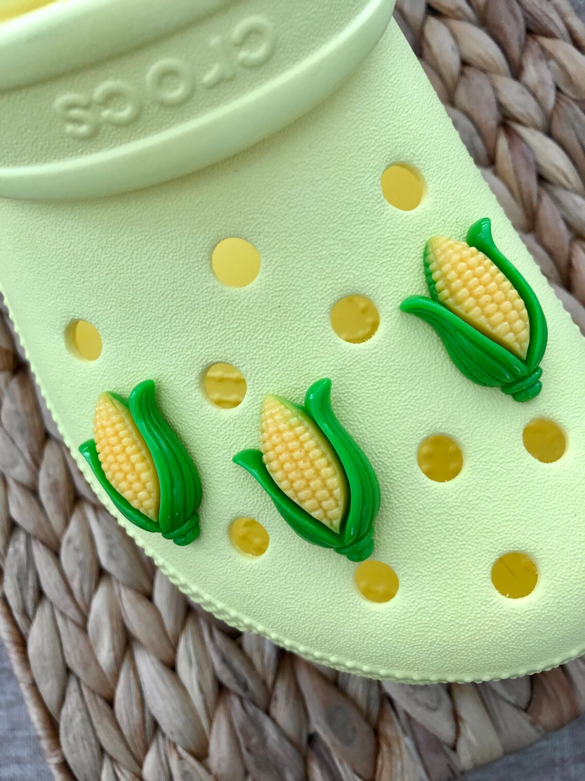 Sweet Corn Croc Charm - Etsy