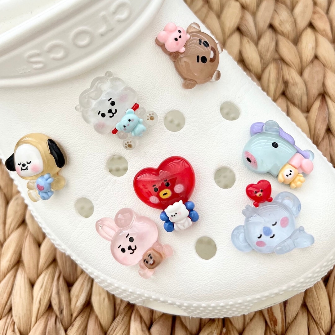 Shiny BTS BT21 Character Couples Croc Charms - Etsy