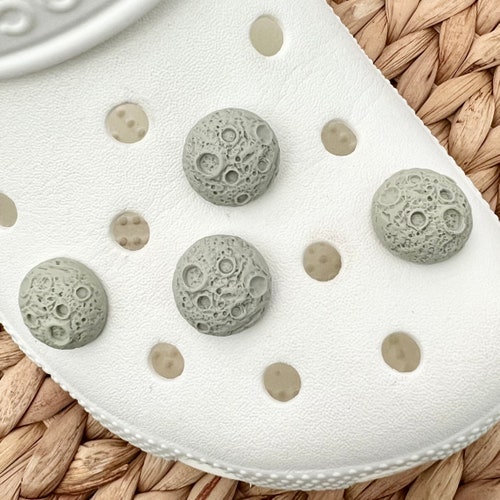 Croc-rocks Croc & Clog Shoe Buttons Moon Sculpted Crystals - Etsy