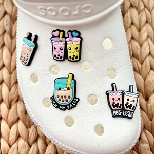 Boba Bubble Tea Croc Charms - Etsy