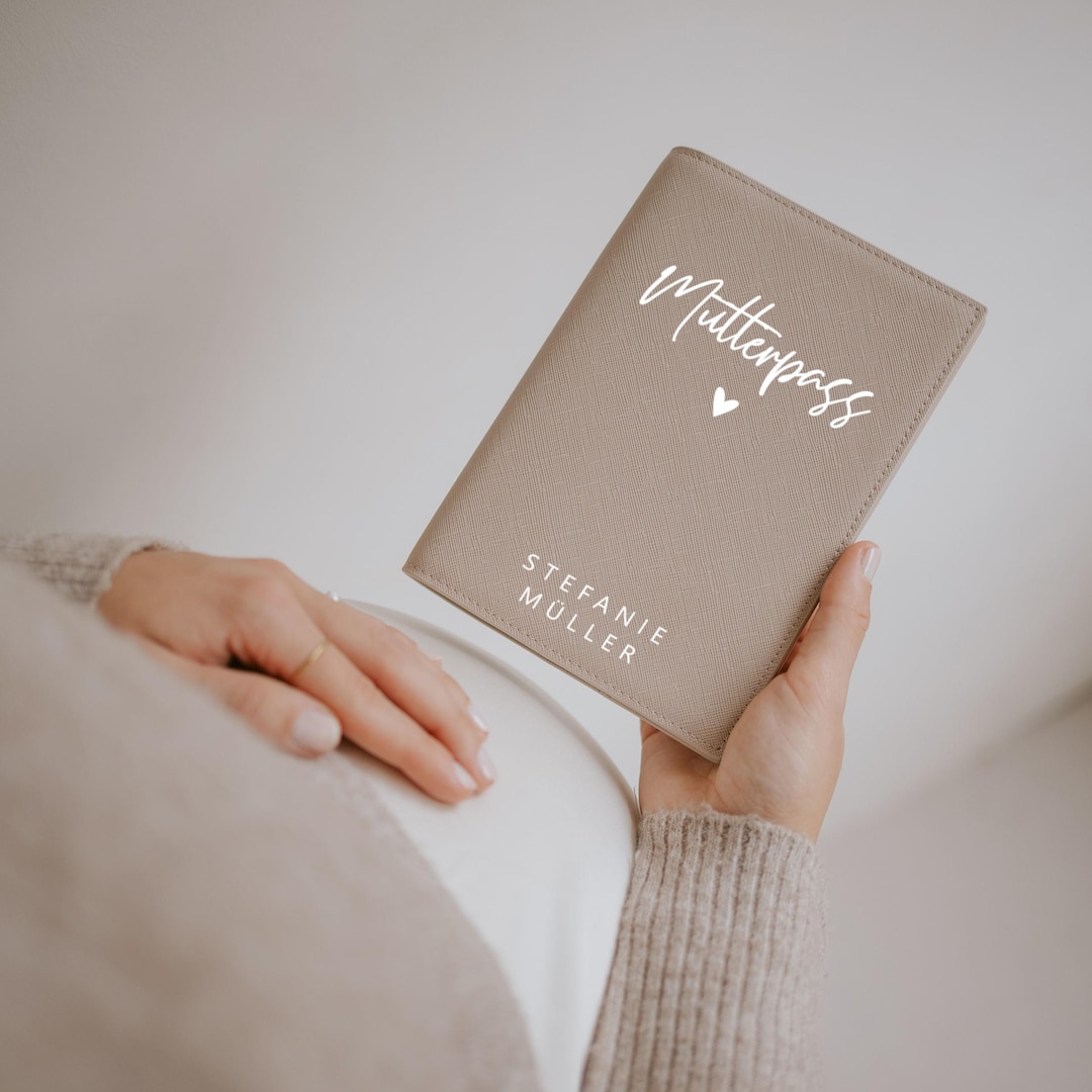 Personalized Maternity Record Book Cover With Name | Cover for German ...