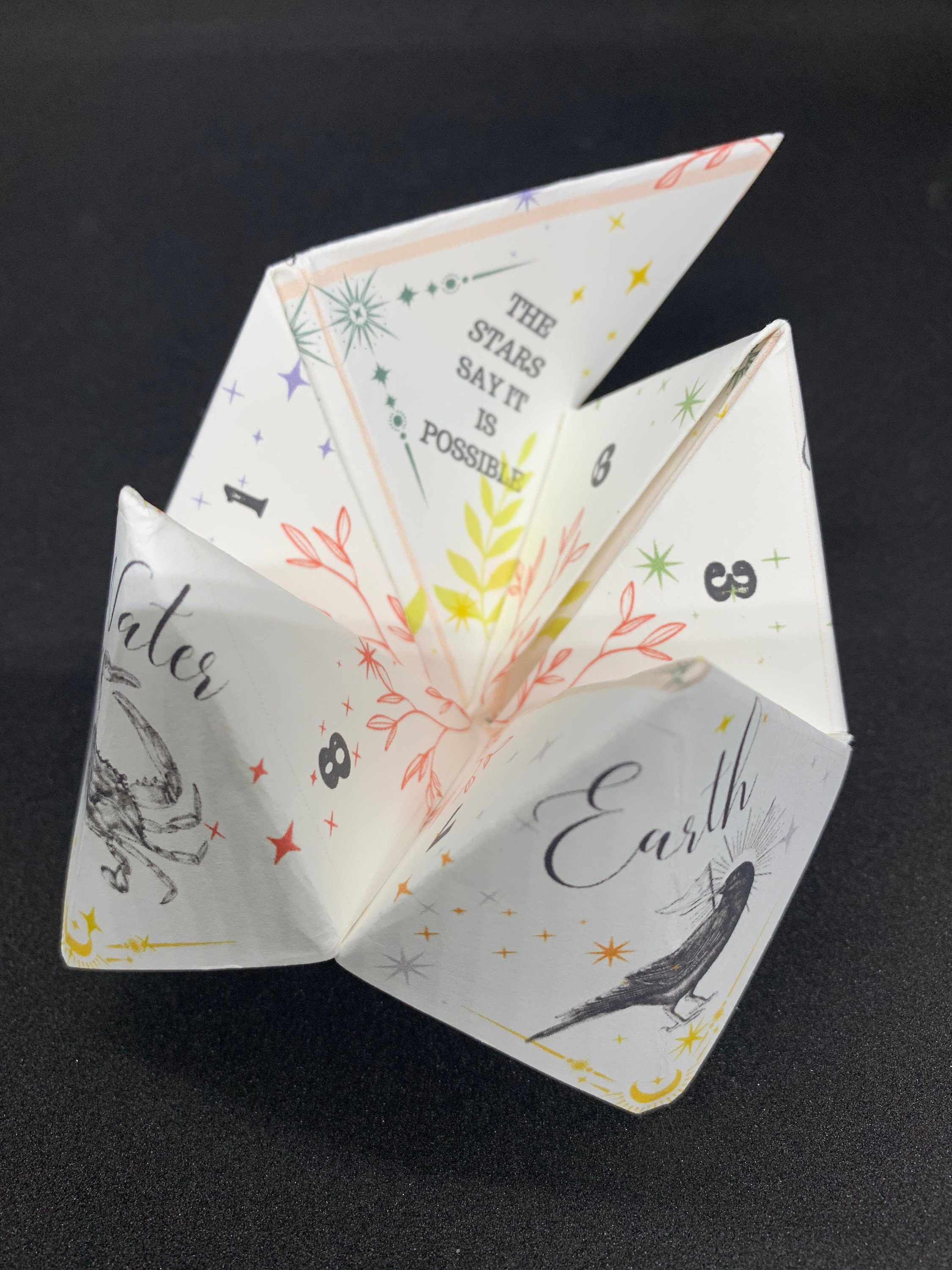 PRINTABLE Fortune Teller Cootie Catcher Chatterbox Origami - Etsy UK