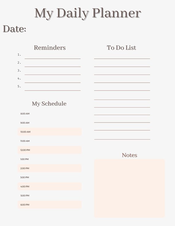 Digital Daily Planner 2022 2023 Digital Planner Daily - Etsy