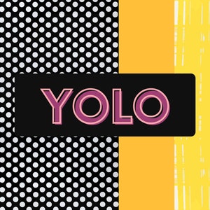 YOLO Desktop Wallpaper, 1920x1080 Px, PNG File - Etsy