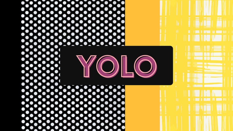 YOLO Desktop Wallpaper, 1920x1080 Px, PNG File - Etsy