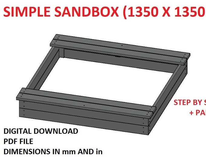 Sandbox PDF File ( Step by Step & Part List ) - Etsy
