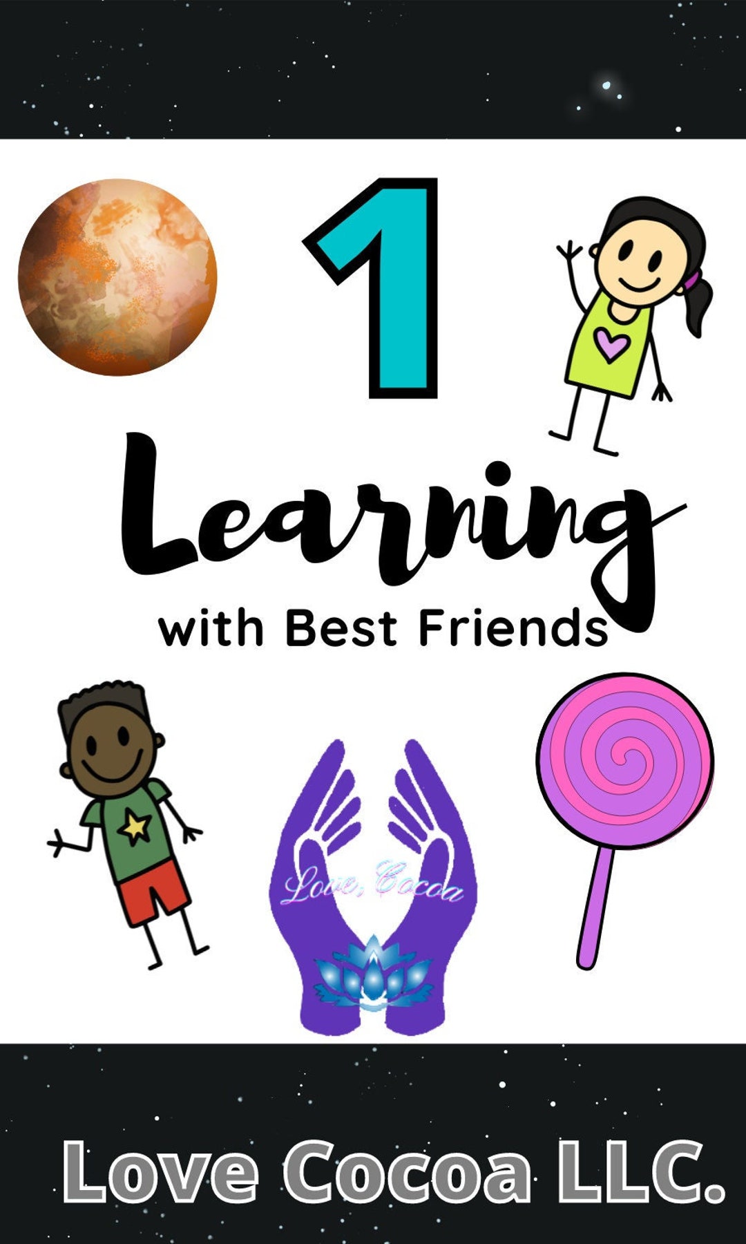 Learning With Best Friends Flash Cards (61 Count) Printable 3x5in Deck ...