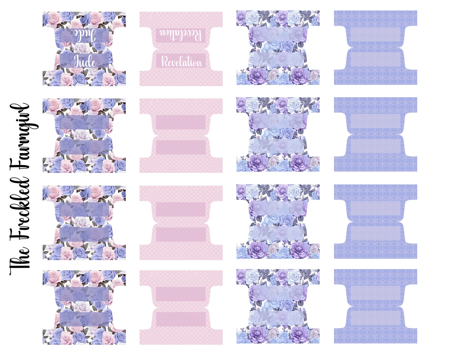 Bible Tabs Laminated Bible Tabs Floral Bible Tabs Bible Journaling Tabs ...