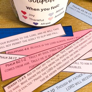 Scripture Jar Bible Verses for Emotions Read Me When Jar Christian Gift ...