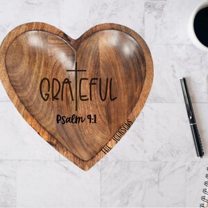 Scripture Bowl Personalized Wood Prayer Card Bowl Blessing Bowl ...