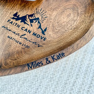 Scripture Bowl Personalized Wood Prayer Card Bowl Blessing Bowl ...