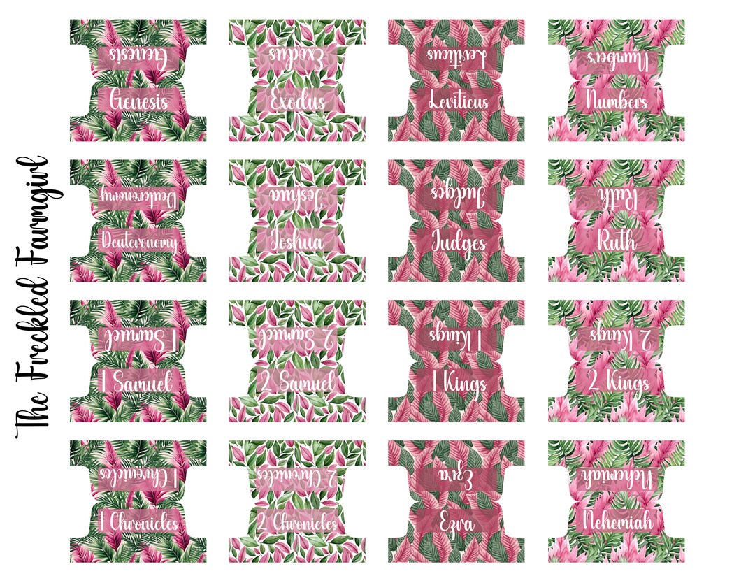 Bible Tabs Laminated Bible Tabs Bright Bible Tabs Bible Journaling Tabs ...