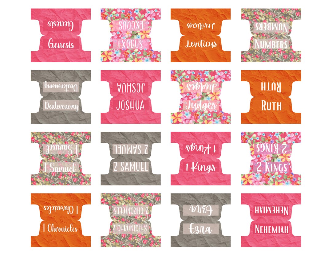 Bible Tabs Laminated Bible Tabs Bold Bible Tabs Bible Journaling Tabs ...