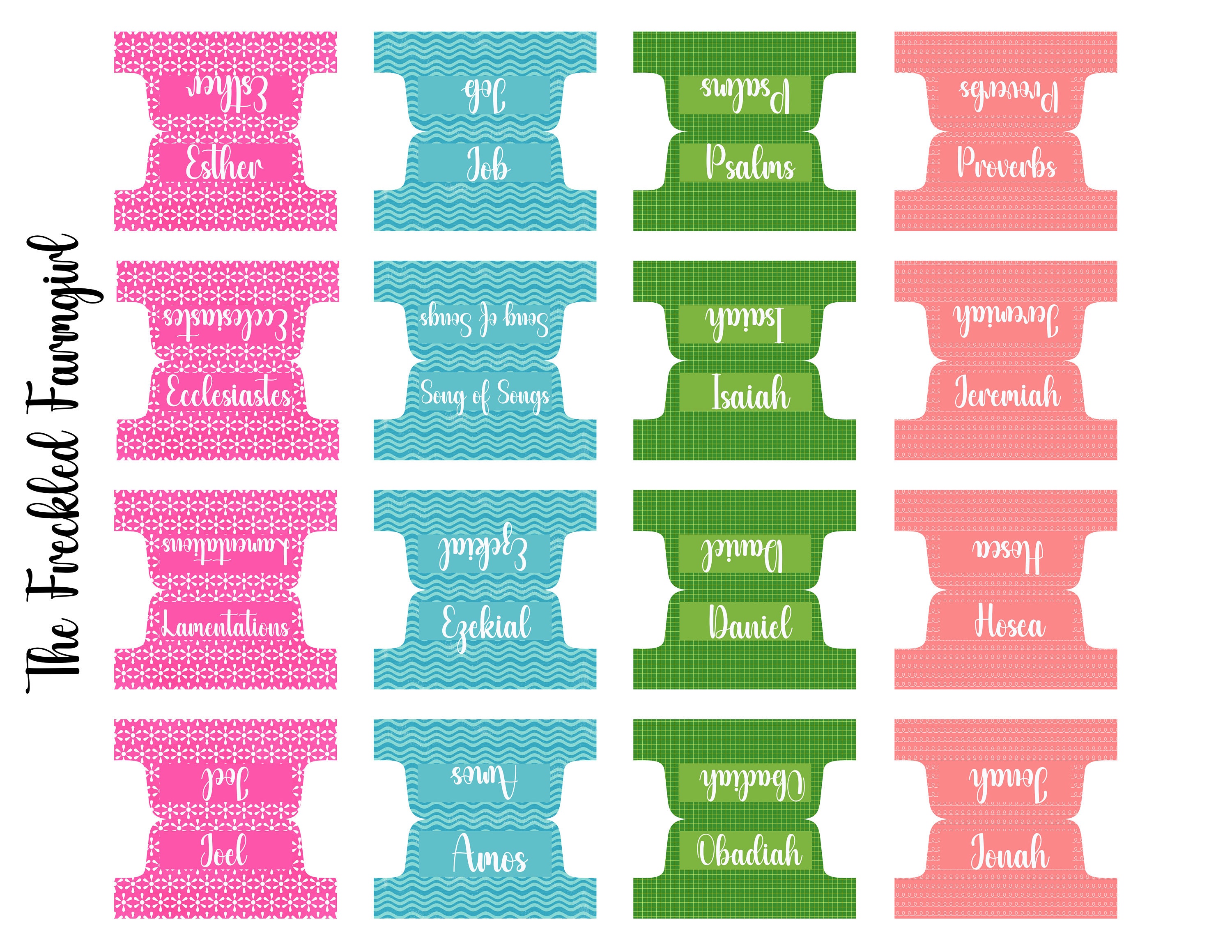 Bible Tabs Laminated Bible Tabs Bright Bible Tabs Bible Journaling Tabs ...