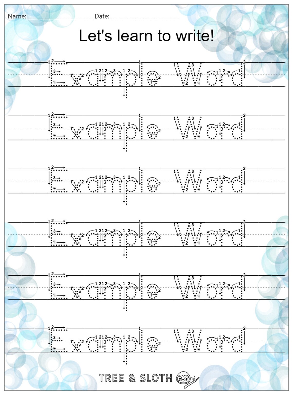 Custom Name Tracing Worksheet, Cursive Writing Practice (PDF Download ...