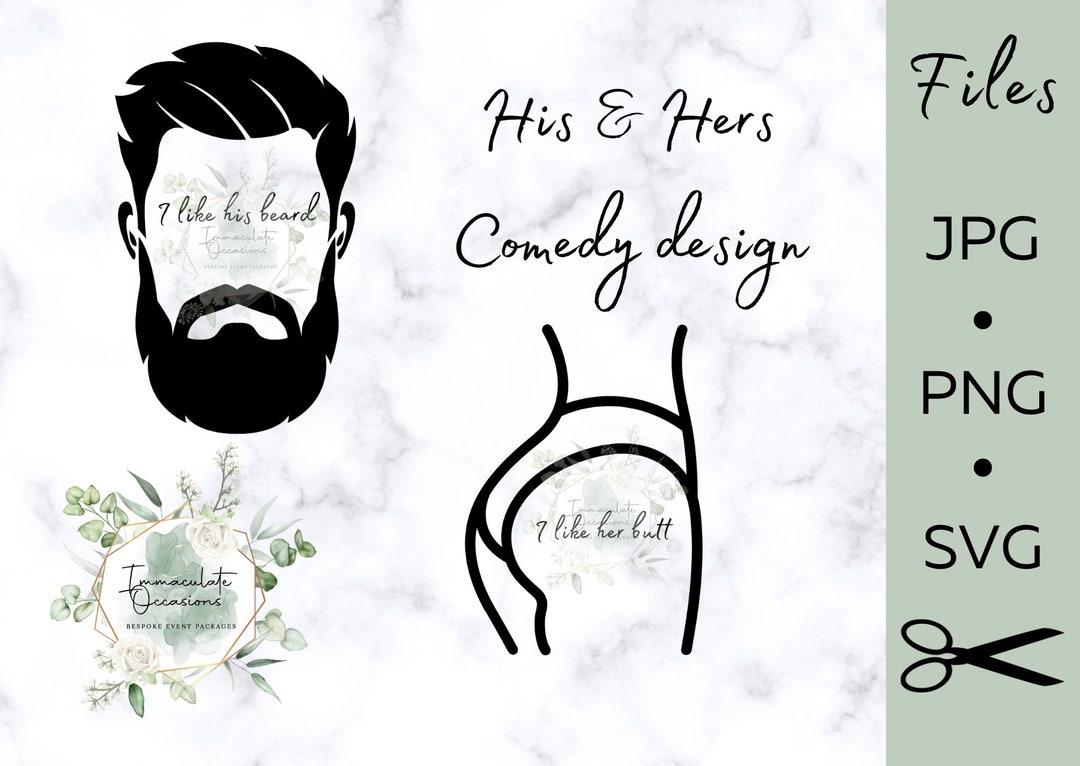 I Like His & Hers SVG Cutting Files Wedding Gift Ideas His Hers Gift ...