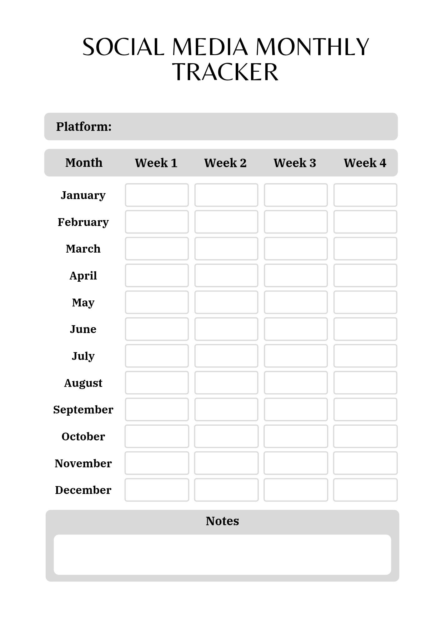 Content Planner Social Media Tracker Content Printable Editable Sheets ...