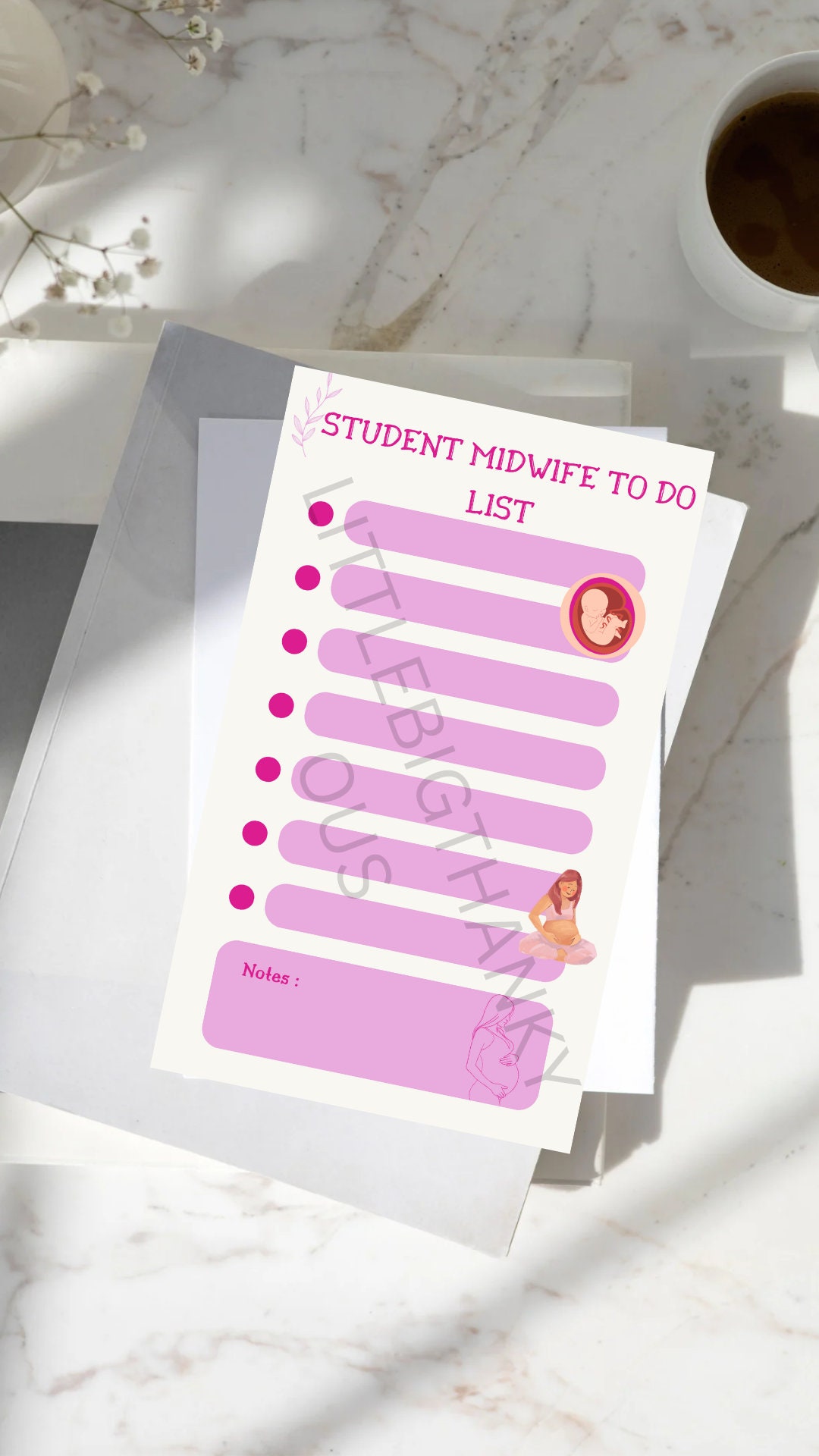 Student Midwife Printable to Do List - Etsy