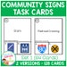 Community Signs Task Cards Survival Signs - Etsy