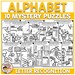 Back to School Alphabet Matching Mystery Puzzles Letter Recognition - Etsy