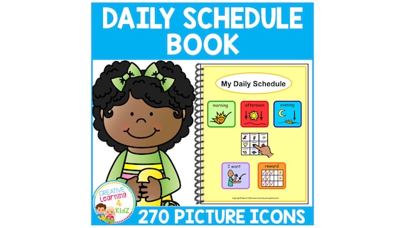 Daily Schedule Book 270 Picture Icons Autism Boardmaker PCS | Etsy Canada