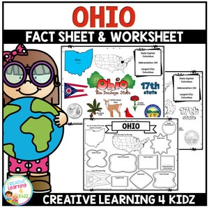 50 States Fact Sheets + Worksheets Bundle - Etsy