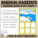 Animal Habitats Sorting Mats - Etsy