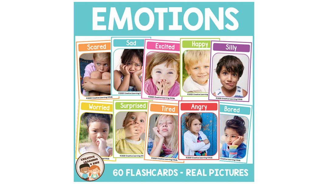 Emotions & Feelings Flashcards Autism Special Education - Etsy
