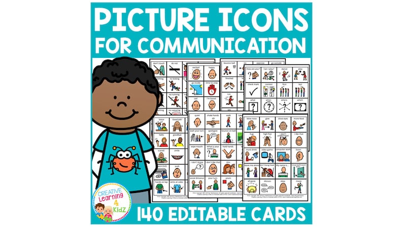 Visual Communication Picture Icons Set 2 Schedule Cards 140 (editable ...