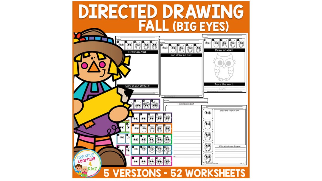 Directed Drawing & Writing Activities Fall - Etsy