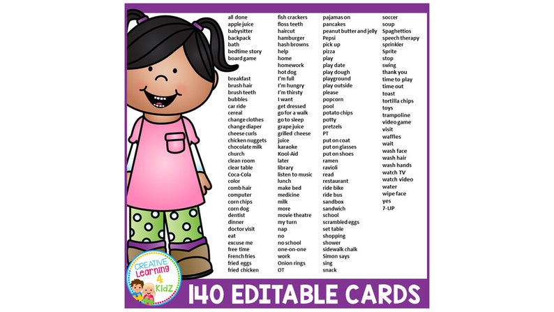 Visual Communication Picture Icons Schedule Cards 140 PCS Autism ...