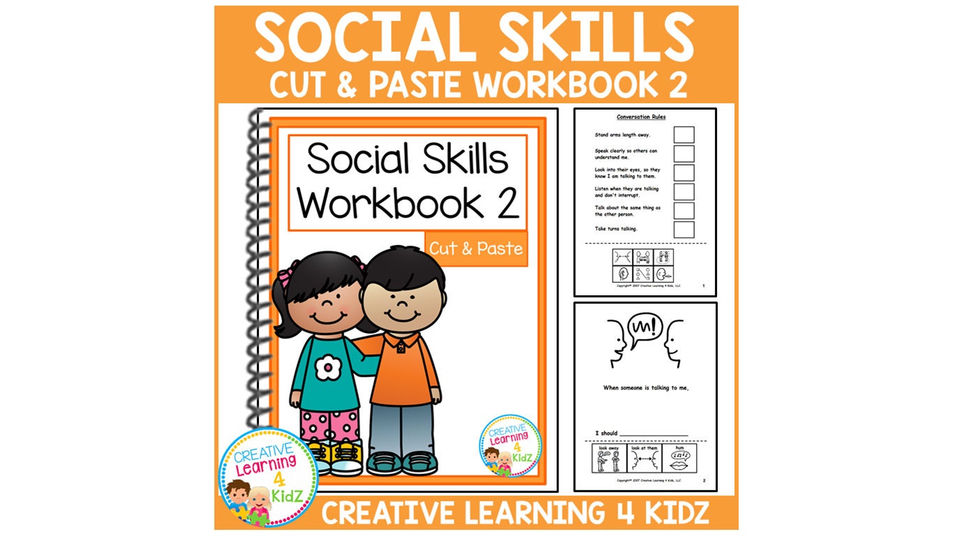 Cut & Paste Social Skills Workbook 2 Autism Special Education Life ...