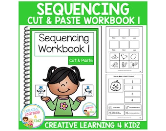Cut & Paste Math Workbook 1 ABA Autism - Etsy