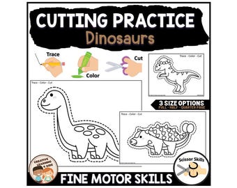 Cutting Practice Ocean Scissor Skills Worksheets Fine Motor Skills - Etsy