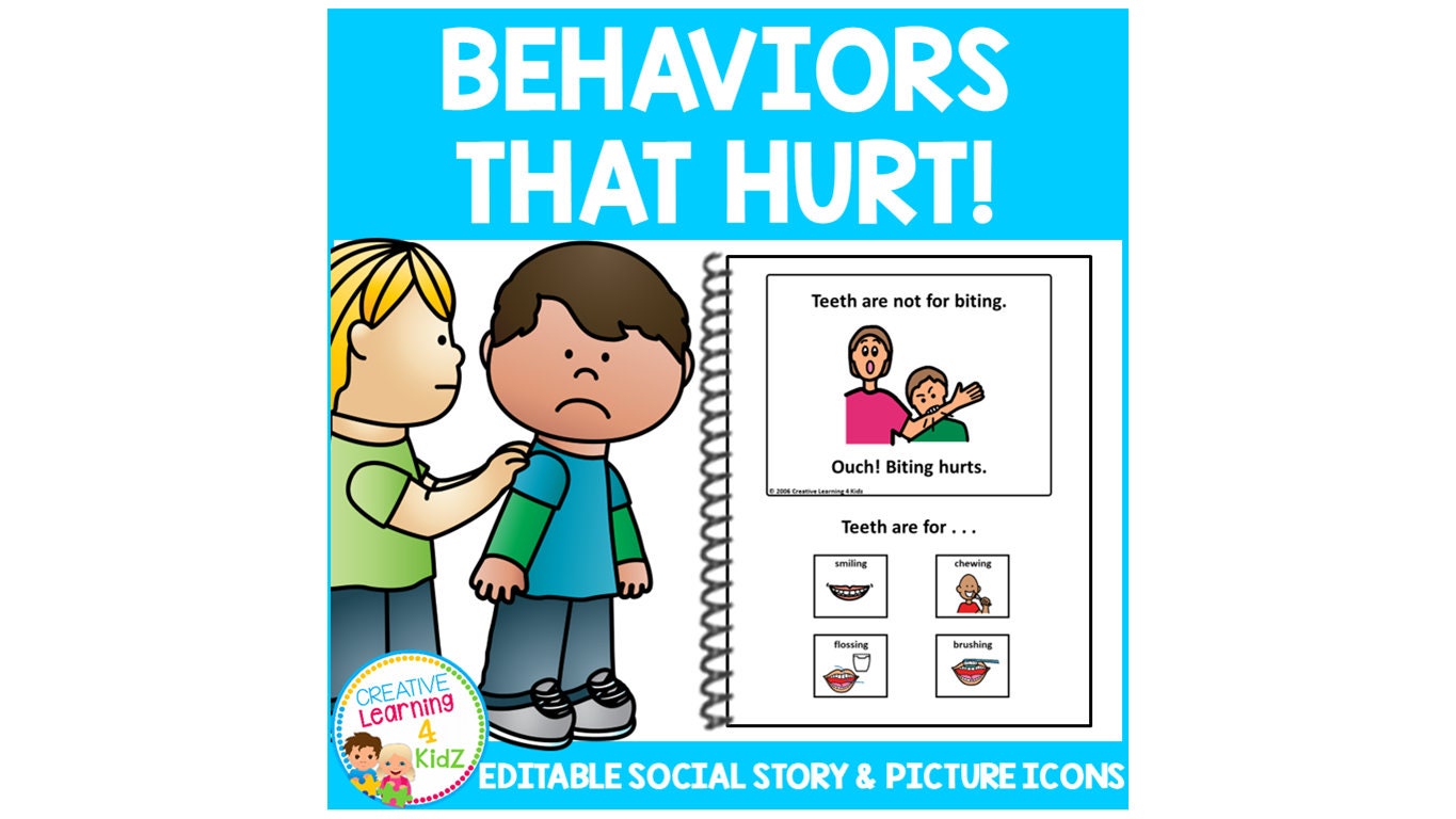 Social Story Behaviors That Hurt editable Book Special - Etsy UK
