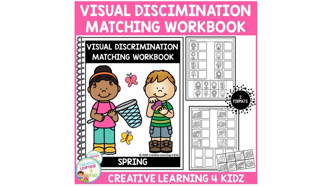 Visual Discrimination Matching Workbook - Spring - Etsy