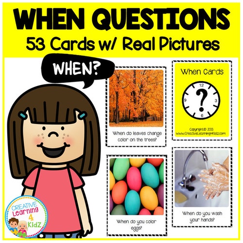 What Question Cards - Etsy