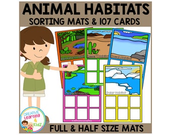 Animal Habitats Sorting Activity - Etsy