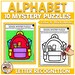 Back to School Alphabet Matching Mystery Puzzles Letter Recognition - Etsy