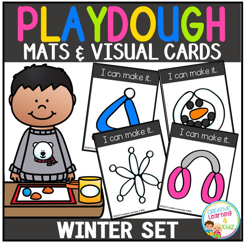 Playdough Mats & Visual Cards: Seasons Bundle - Etsy Canada