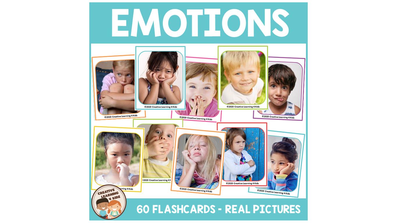Emotions Feelings Flashcards Autism Special Education Real Picture ...