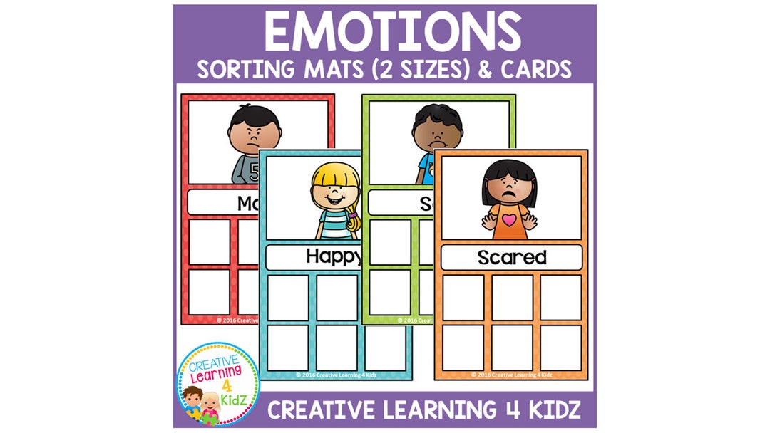 Emotions Sorting Mats - Etsy