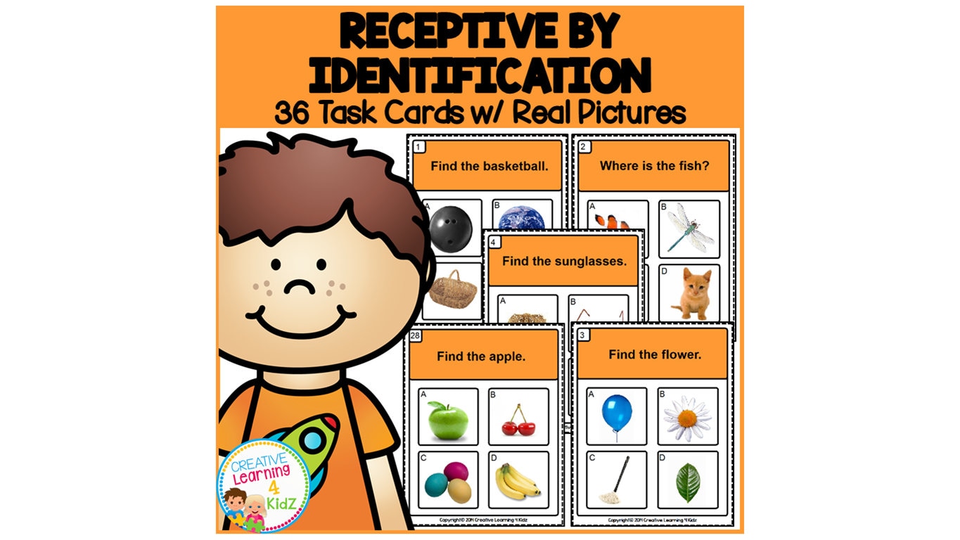 Receptive Identification 1 Task Cards ABA Special Education - Etsy