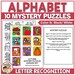 Autumn Alphabet Matching Mystery Puzzles Fall Letter Recognition - Etsy