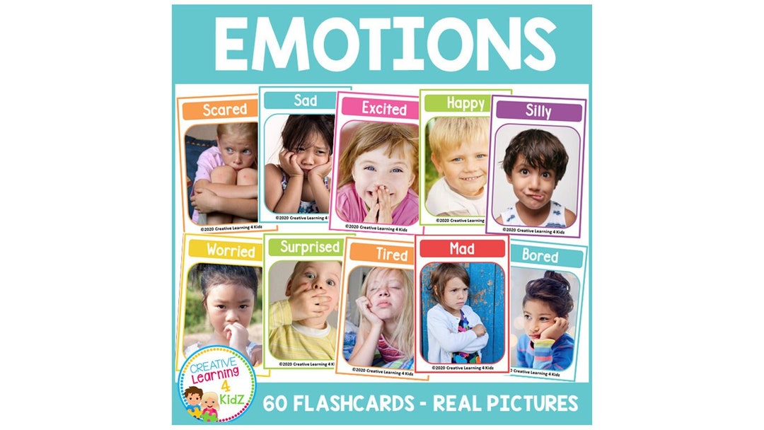 Emotions & Feelings Flashcards Autism Special Education - Etsy