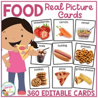 183 FOOD CARDS | Food Choice Boards | Food Pics | Visual Aid Schedule ...