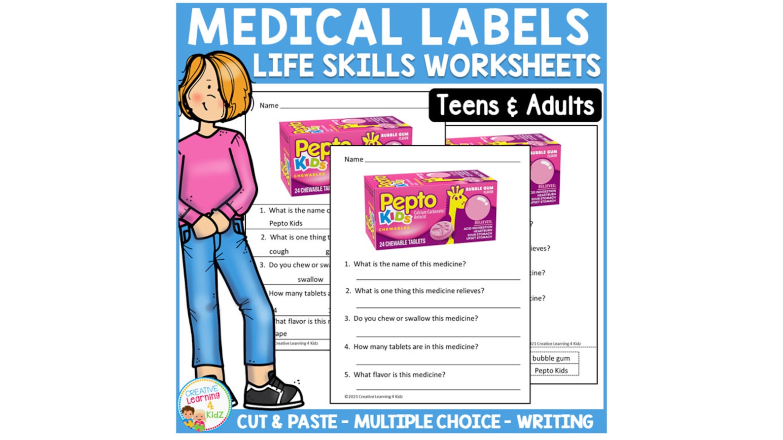 Life Skills: Reading Medicine Labels Worksheets - Special Education - Etsy